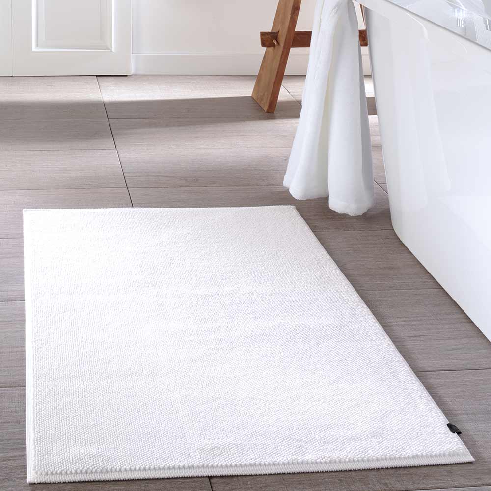 Badteppich 1007 Weiß weiss 60 x 60 cm | Knutzen Wohnen