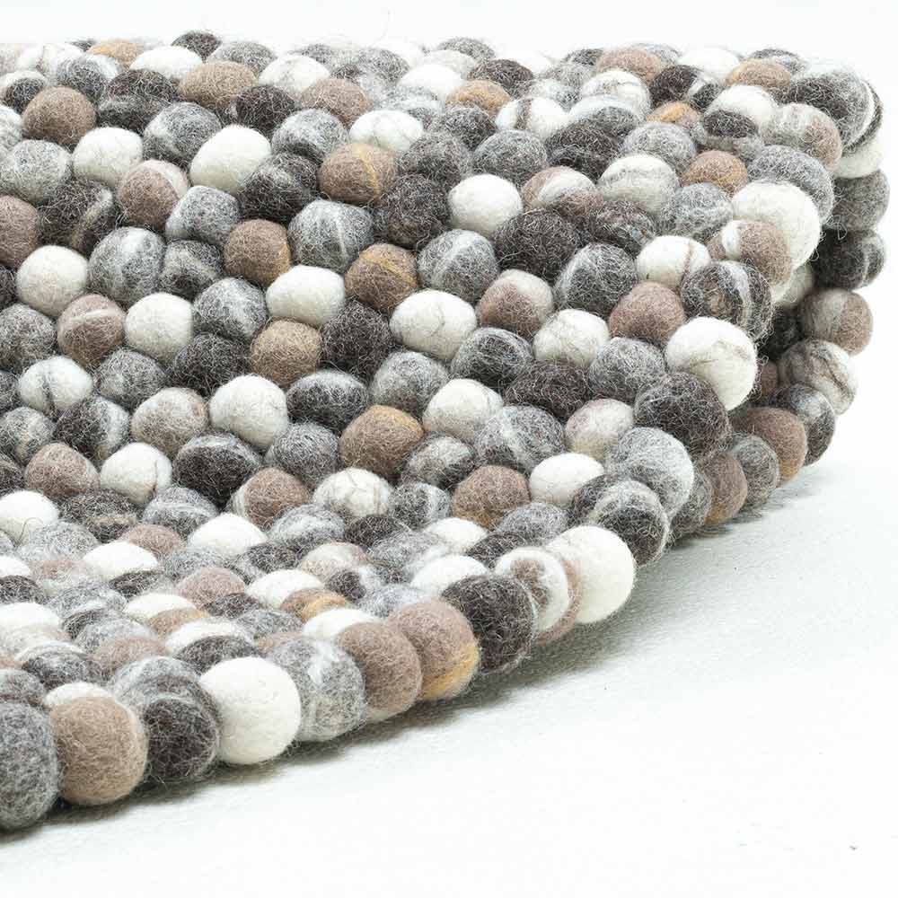 Teppich Felty natur multi 190, Durchmesser | Knutzen Wohnen